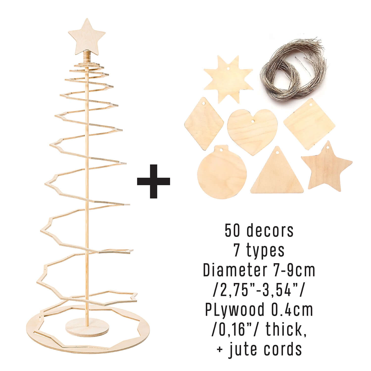 Foldable Plywood Tree (large). Sustainable product